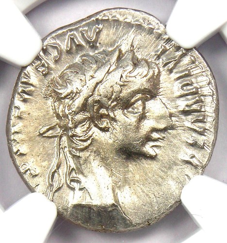 Tiberius AR Denarius Silver Tribute Penny Roman Coin 14-37 AD ...