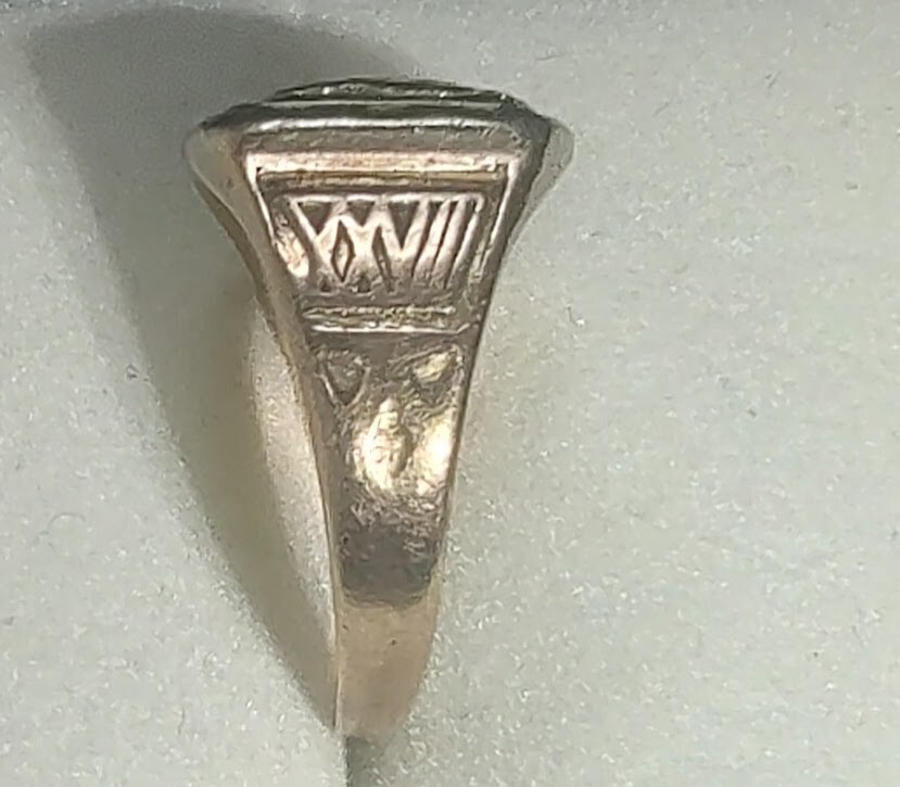 Antique 1928 Estate Class Ring Band 10K Gold Size 5 Engraved ((384)) | eBay