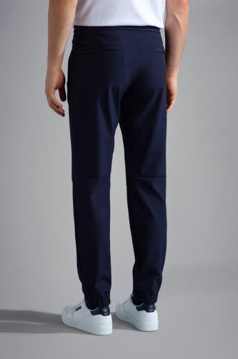 🔵 Paul & Shark Hose Dynamic Stretch Mit Kordelzug 13314097 Blau Neu ...