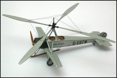Cierva C.8 Experimental Autogiro Airplane Model Replica Small Free ...