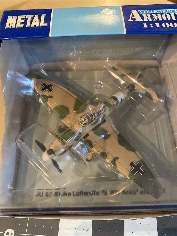 Rare Metal Armour Collection- JU 87 Stuka Luftwaffe II WW Aces Art ...