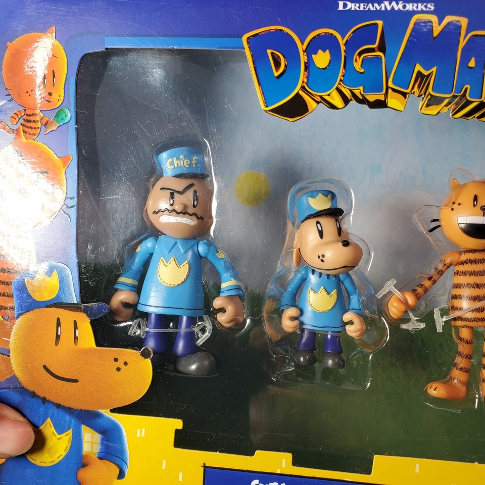 Dreamworks Dog Man SUPA COOL FIGURE PACK Set of 5 Lil Petey Chief ...