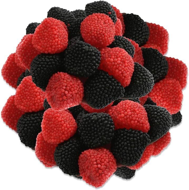 Gustaf's Red and Black Berries Candy Bulk 2lb Bag, Raspberries and ...