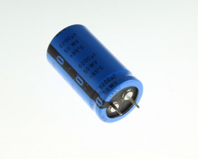 5x 8200uF 50V DC Radial Snap In Mount Electrolytic Capacitor 50VDC ...
