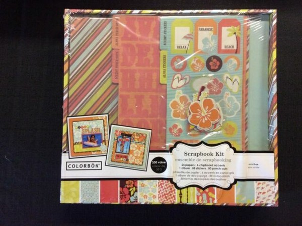 Colorbok Scrapbook Kit 12 X 12 Album 24 Paper 6 Chipbd Accents Stickers ...