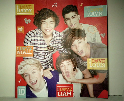 One Direction 1D Poster Foldout Valentine Card NEW Collectible Harry Liam Niall | eBay