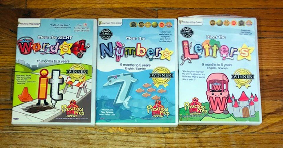 Lot of 3 Preschool Prep Company Series Words Letter Number Vocab Pre-K ...