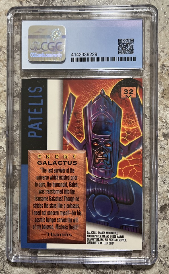 CGC Universal Grade 9 Galactus 1995 Marvel Masterpieces Card Mint | eBay