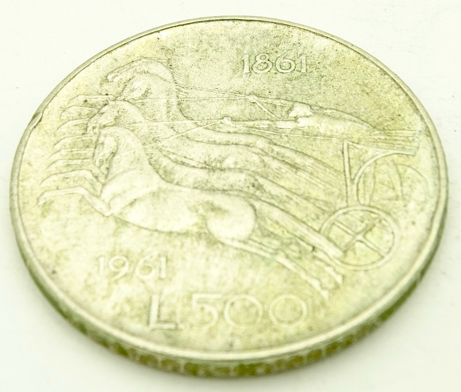 1961 Italy 500 Lire 1861-1961 Italiana Republica Silver Coin | eBay