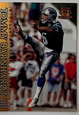 1995 Tommy Barnhardt Pacific Collection NFL Card #2. Carolina Panthers ...
