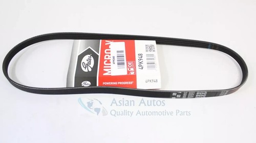 Gates Micro-V Serpentine Drive Belt 4PK948 for Chevrolet Metro Tracker ...