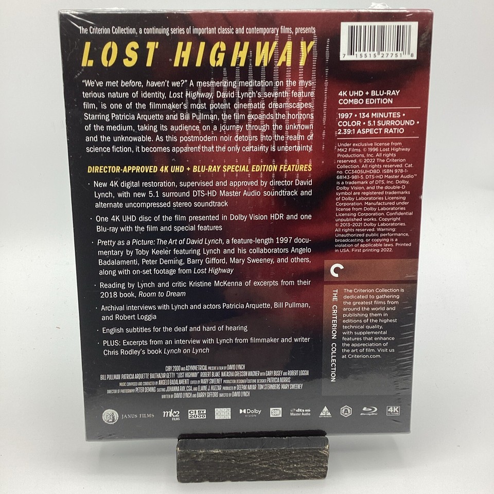 Lost Highway (Criterion Collection) (4K Ultra HD, 1997) DAVID LYNCH ...