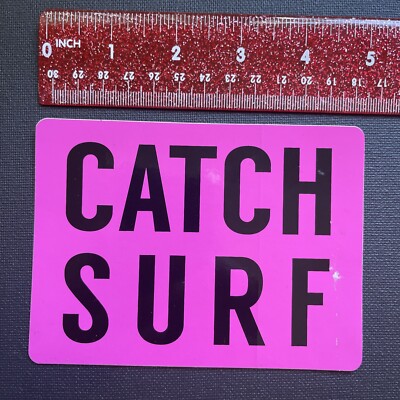 Catch Surf Black & Pink Sticker Skateboarding/ Surfing | eBay