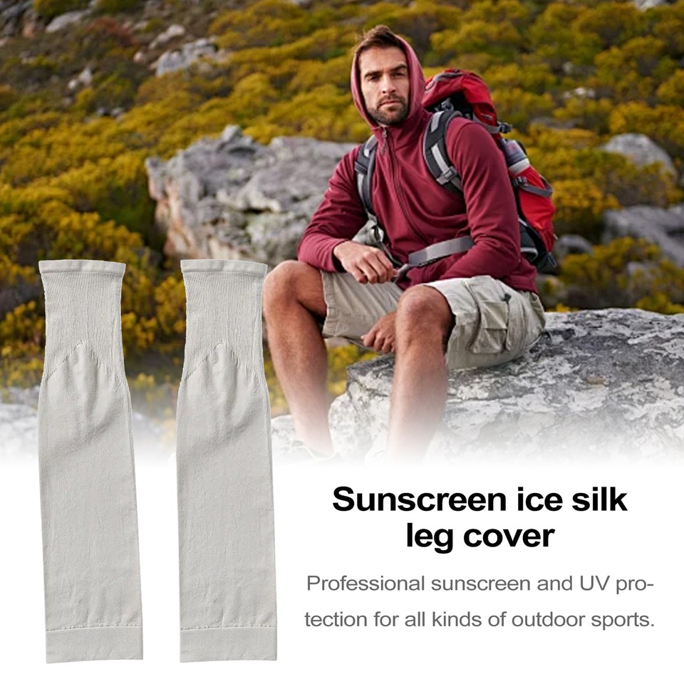 UV Leg Sleeves For Men Sun Protection Cycling Sun Sleeves UV Leg Cover ...