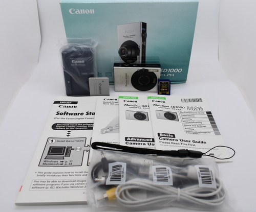 Canon Powershot SD1000 Digital Compact Camera Bundle - Fully Tested ...