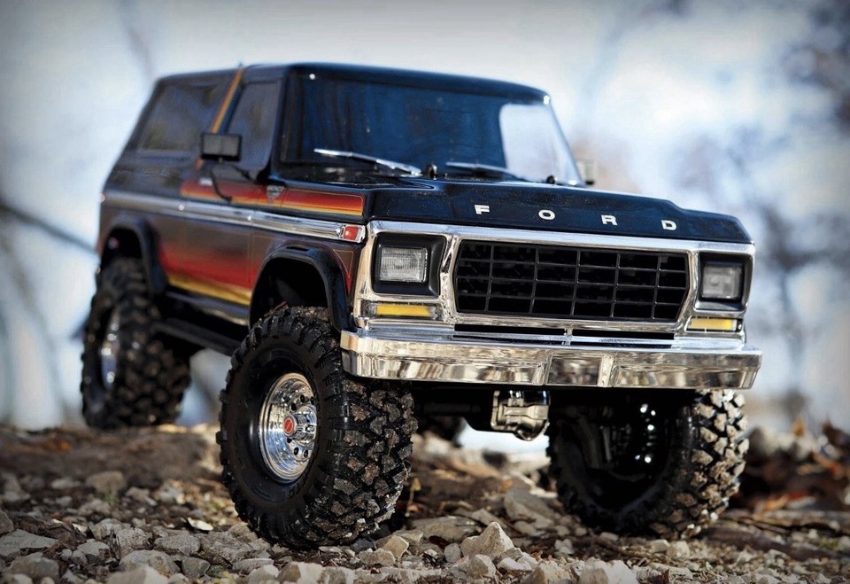 Traxxas TRX-4 Ford Bronco 1/10 4WD Crawler, Red RC Car Remote ...