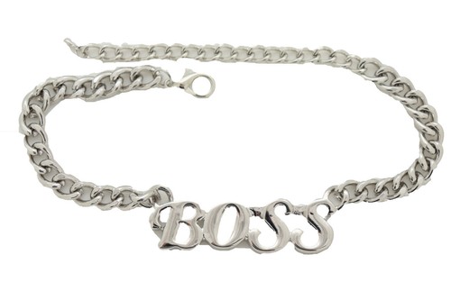 Women Silver Metal Chain Western Boot Bracelet Shoe Anklet BOSS Charm ...