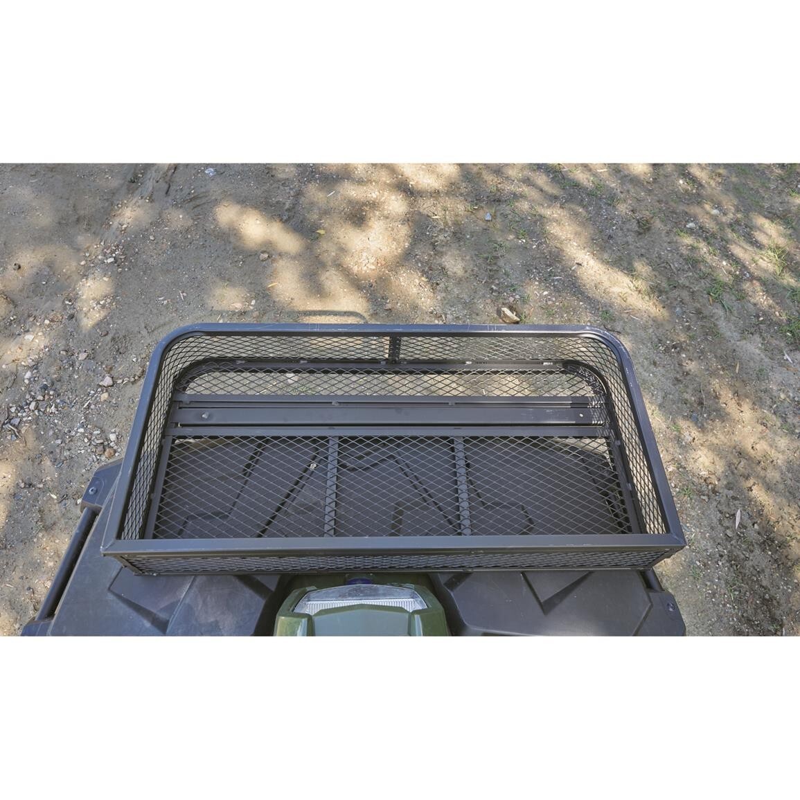 ATV Front Basket Universal UTV Rear Cargo Storage Steel Box Powder ...