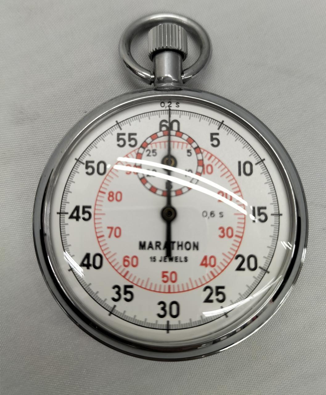 Marathon ST211003 Stopwatch Single Action Mechanical Windup Analog Stop ...