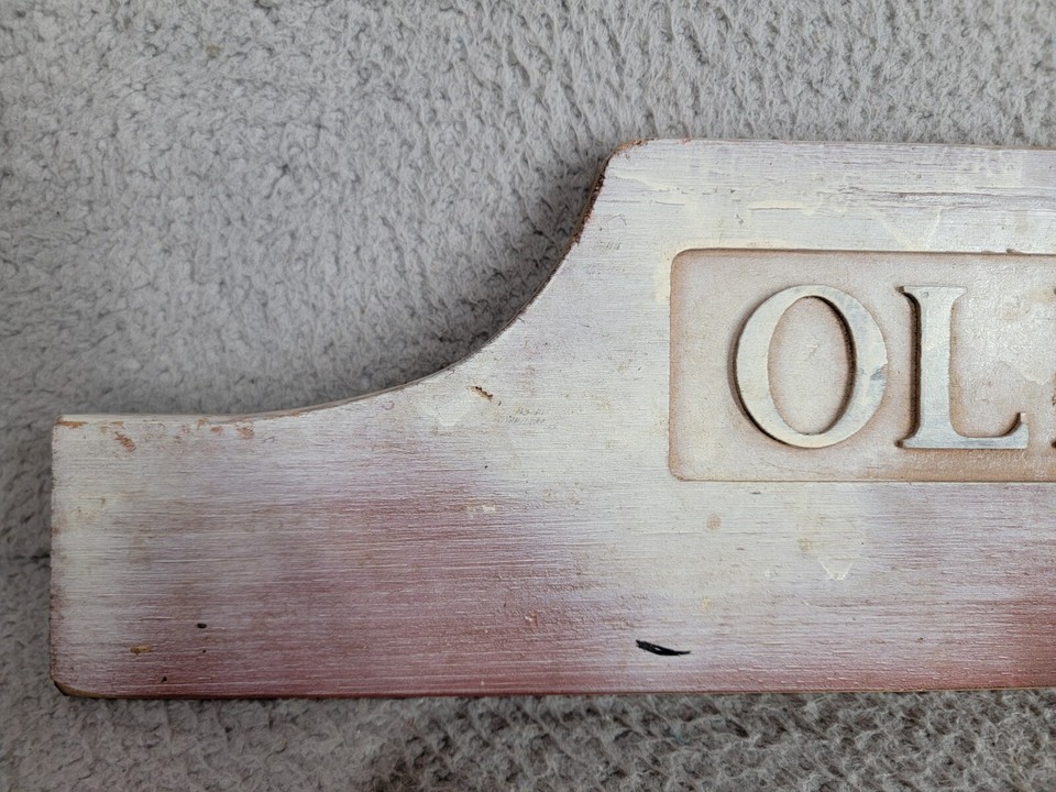 Vintage Old Trains Wood Wooden Toy Model Railroad Carved Sign 35.5 ...