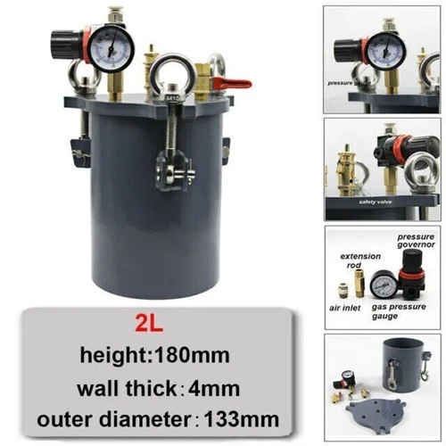 Stainless Steel Glue Dispenser Pressure Tank Storage Tank 1L/2L/3L/4L ...