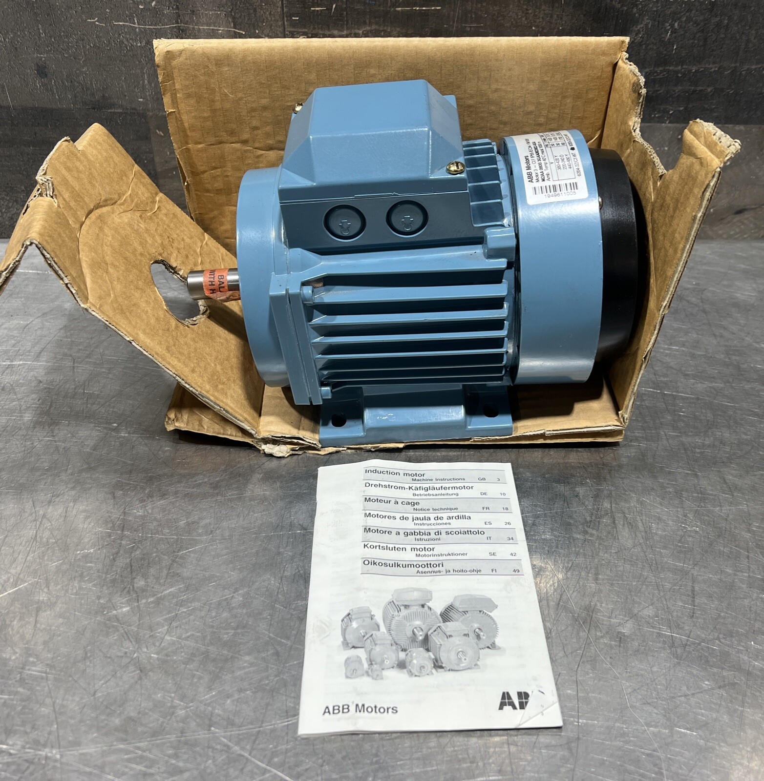 ABB M2AA 080B 3GAA082002-ASA 3 Phase Motor Nos Surplus | eBay