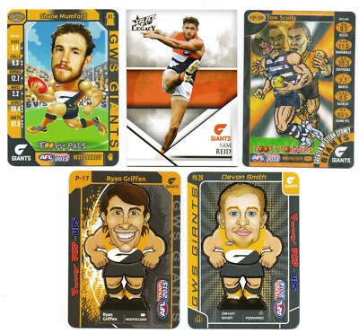 5 X GWS - MIXED CARDS | eBay Australia