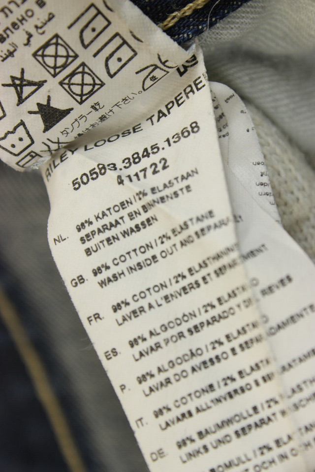 G-STAR RILEY LOOSE TAPERED Men Jeans Size W32 L28 Blue Twisted ...