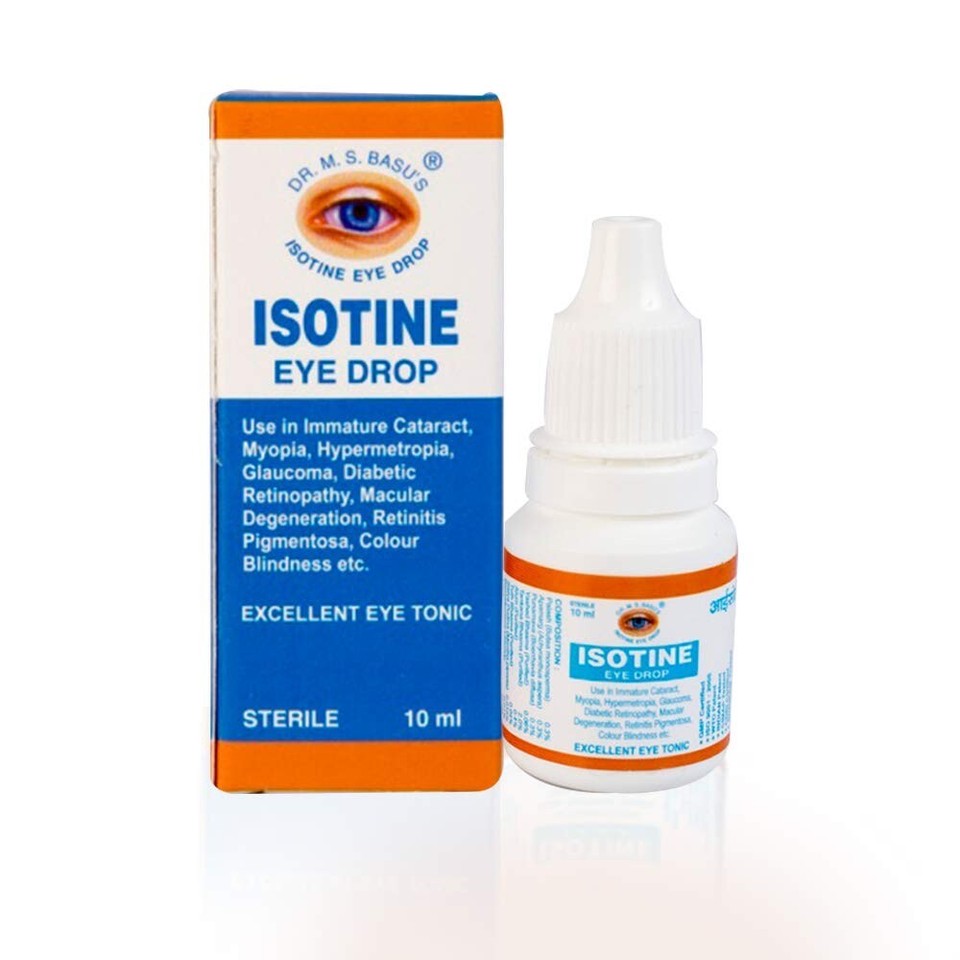 12 x Eye Drop Isotine Exp 2026 Cataract glaucoma macular degeneration ...
