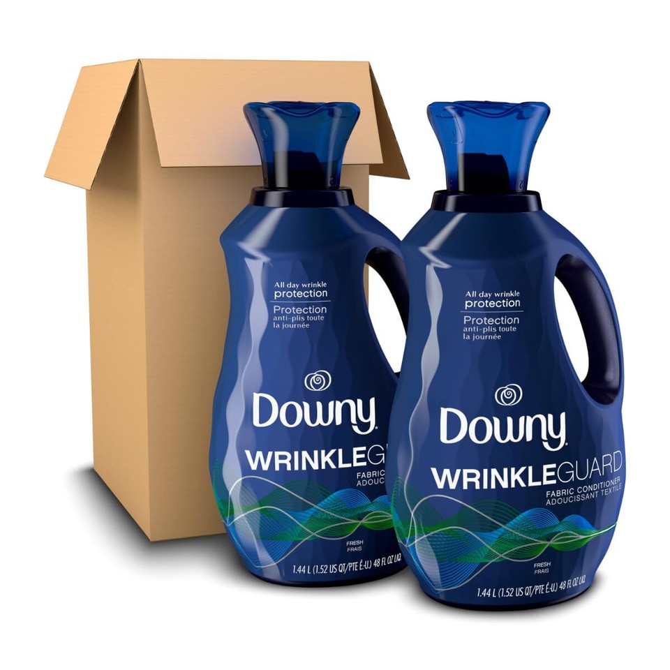 Downy WrinkleGuard Liquid Fabric Softener Pack of 2 48 Fl Oz Anti ...