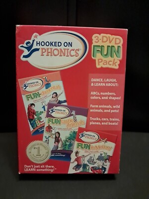 Hooked on Phonics Set - FUN-damentals/FUN in Motion/FUNtastic Animals ...