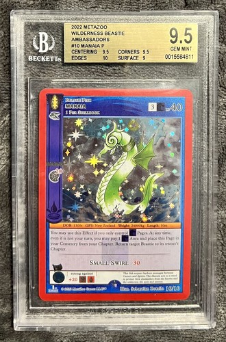 Metazoo MANAIA Beckett Graded 9.5 Gem Mint International NewZealand ...