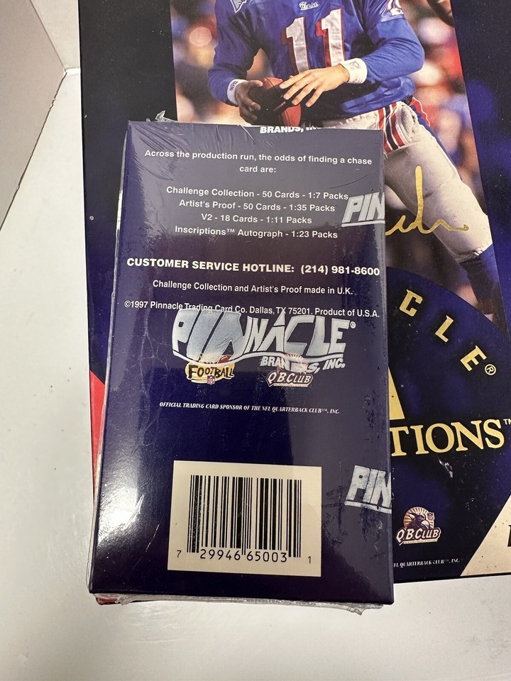 1997 PINNACLE INSCRIPTIONS FOOTBALL FACTORY SEALED PACK CHANCE FOR AUTO ...