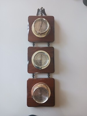 Vintage Springfield Instrument Co. Thermometer/Barometer/Humidity Guage ...