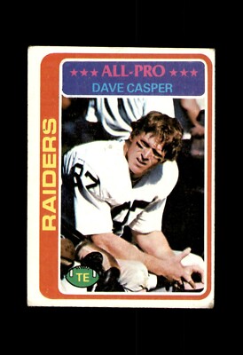 1978 TOPPS FOOTBALL RAIDERS #50 DAVE CASPER | eBay