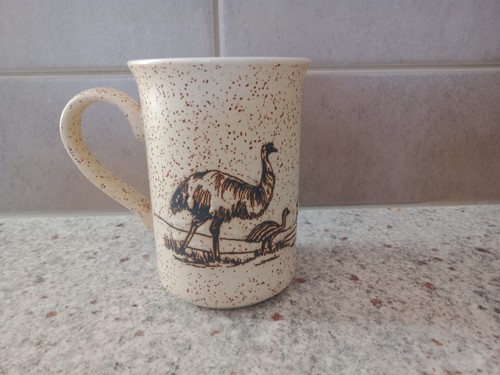 Aussie Mugs. Emus. Tall Mug. Made In Australia (?) | eBay Australia