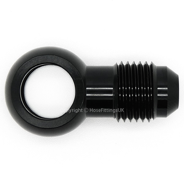 M18 METRIC 18mm BLACK BANJO EYE to AN-10 MALE JIC Flare Oil Hose ...