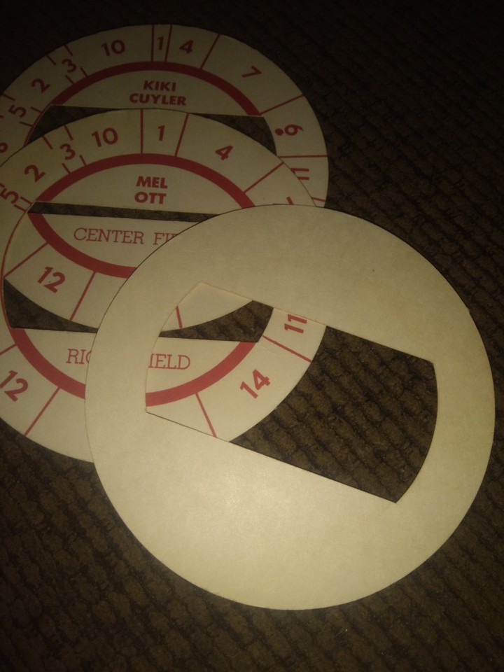 60 Vintage Cadaco Pre 1960 All Star Baseball Disc's lot | eBay