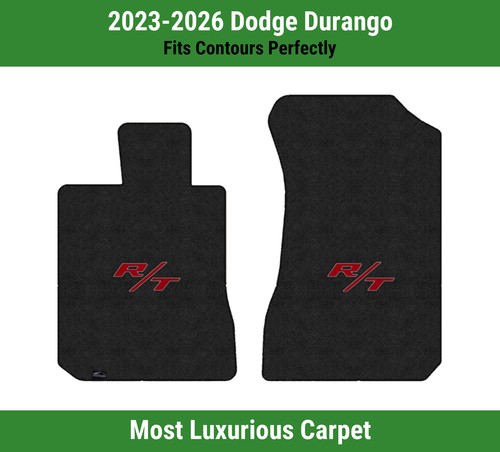 Lloyd Luxe Front Row Carpet Mats for 2023-2026 Dodge Durango w/R/T Red ...