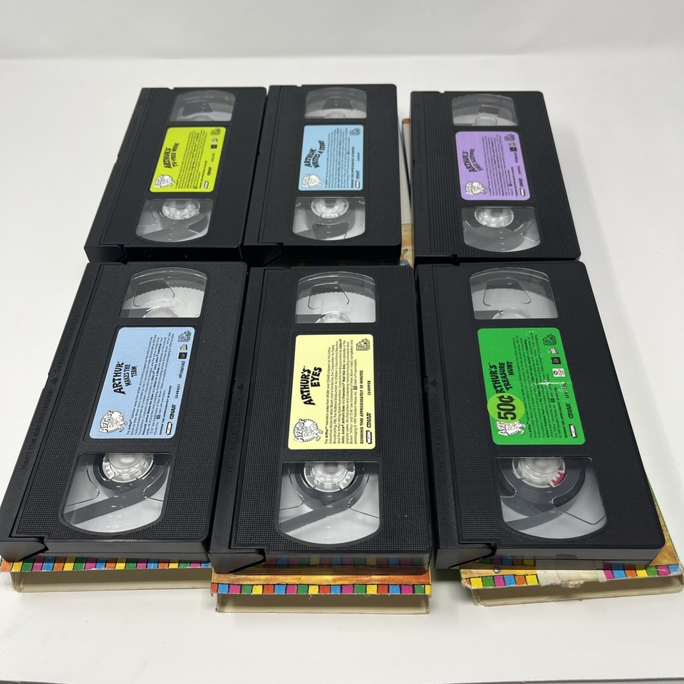 Arthur VHS Lot of 6 Tapes PBS Kids Arthur's Treasure Hunt First ...