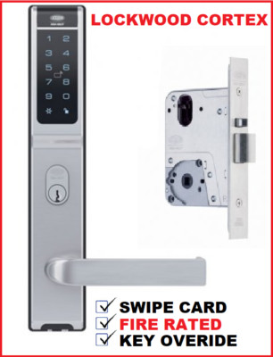 Lockwood Cortex Digital lock fire rated swipe card ffire rated ...