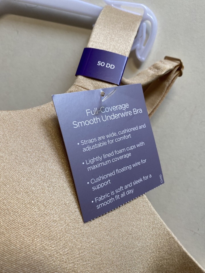 Catherines Full-Coverage Smooth Underwire Convertible Bra Women's Plus ...