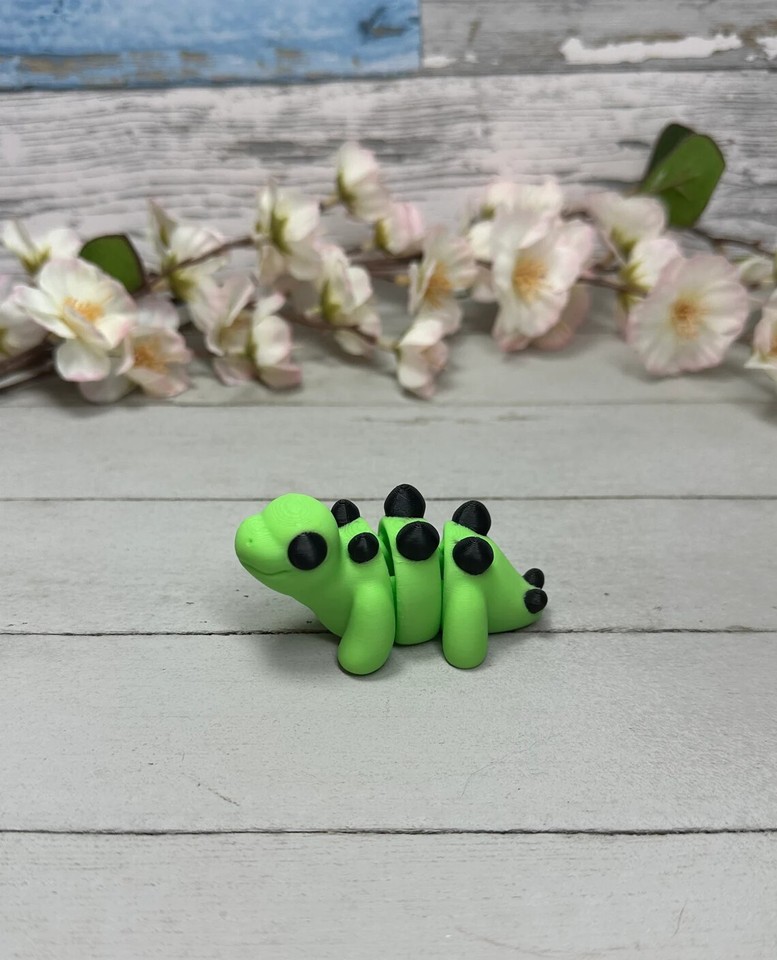 3D Printed Articulating Baby Stegosaurus (Fidget Or Keychain) - ZOU3D ...