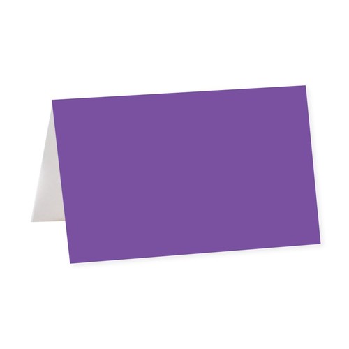 Table Tent Printable Place Cards On Perforated Paper Blank Purple ...