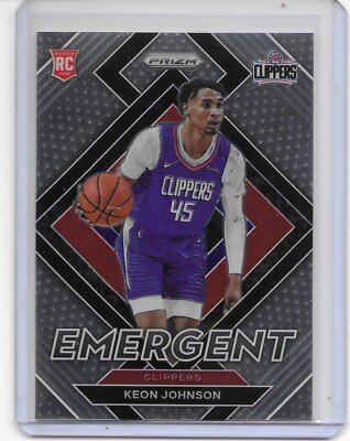 Los Angeles Clippers KEON JOHNSON 2021-22 Prizm EMERGENT Basketball ...