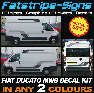 to fit FIAT DUCATO MWB MOTORHOME VINYL GRAPHICS STICKERS DECALS CAMPER ...