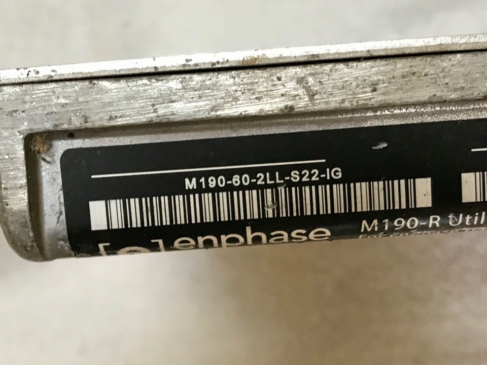 Enphase M190-60-2LL-S22-IG Interactive Micro Inverter.......Used | eBay