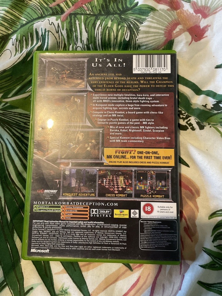 Xbox Original Mortal Combat Deception Fully Working | eBay UK