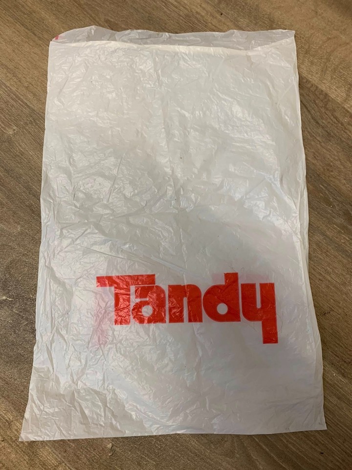Vintage Tandy Carrier Bag ~ 36cm x 24cm | eBay UK