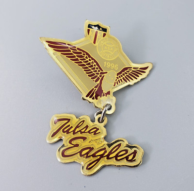 Vintage Tulsa Eagles ASA Junior USA Olympic Girls Softball Enamel Lapel ...